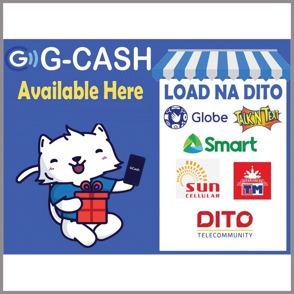 ∳ Tarpaulin for G Cash & Load na DITO 2x3 Feet | Shopee Philippines