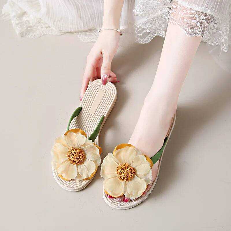 Fairy Fanceey Style Flat Sandals Summer Wers Women's Sandals Straw PVC ...