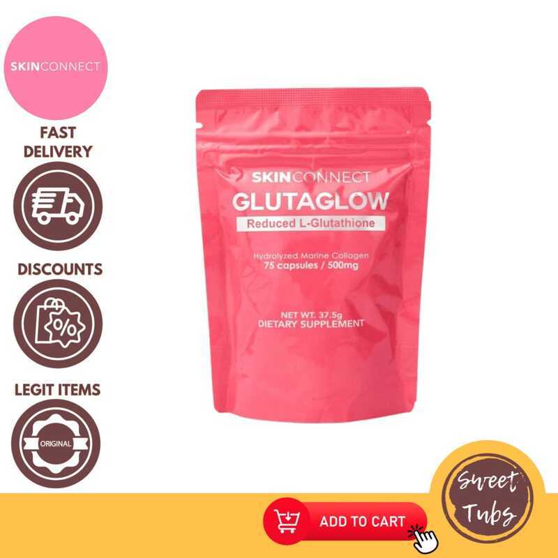 Skin Connect Glutaglow Reduced L-Glutathione 75 Capsules A88 | Shopee ...