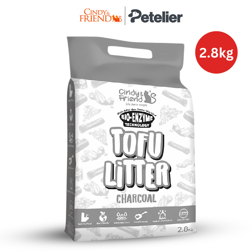 Cindy's & Friend Tofu Cat Litter 7L, Eco Friendly and Ultra Absorbent ...