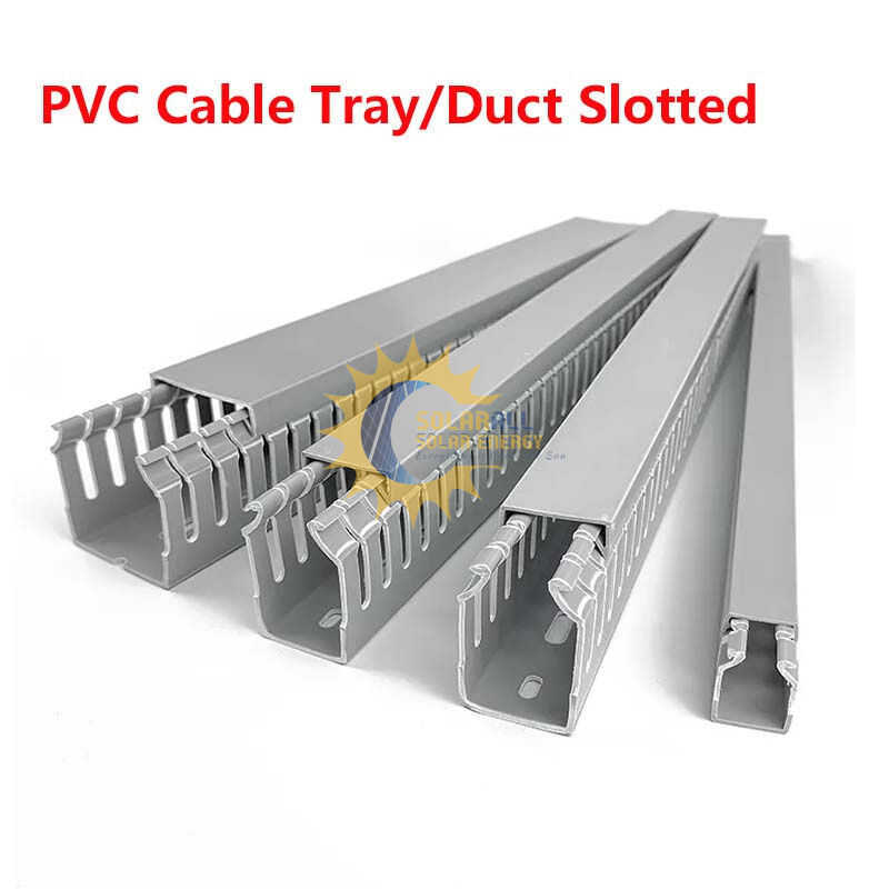 PVC Cable Tray/Duct Slotted With Flame Retardant 30X30mm 50X50mm Ducts ...
