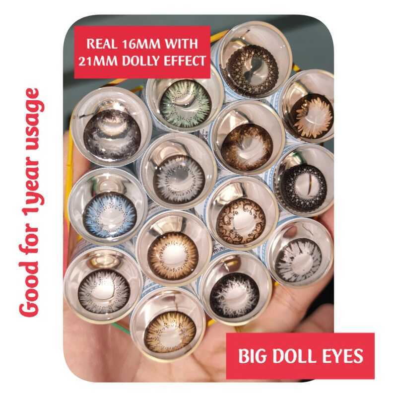 (Nicelenshop)Sparkle Big DOLL EYE CONTACT Lens,Real 16Mm With 21Mm ...