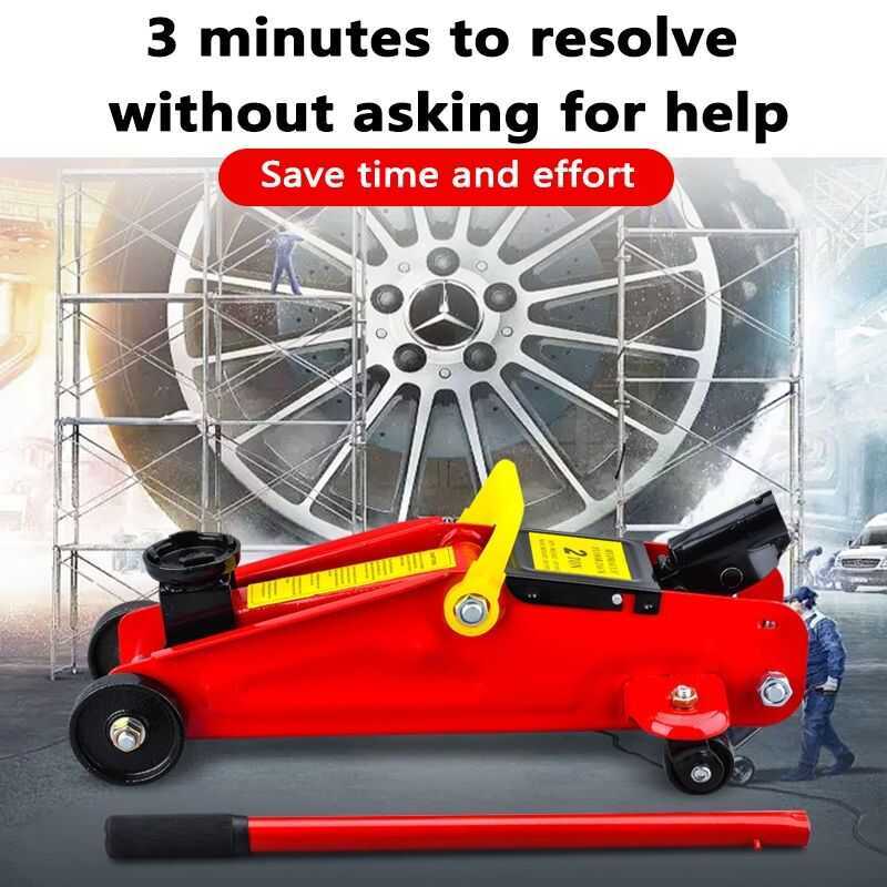 2 Tons Hydraulic Jack With Shell Adjustable Jack Car Repair Tire ...
