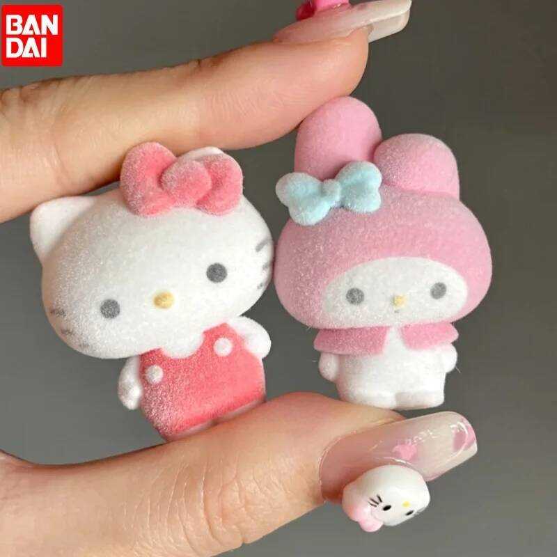 Original Bandai Sanrio Action Figures Model Kitty Pompompurin Kuromi ...