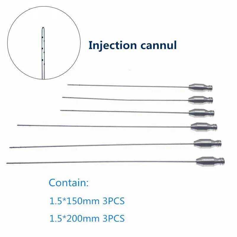 Liposuction Cannula Stainless Steel Fat Aspiration Tool And Handle ...