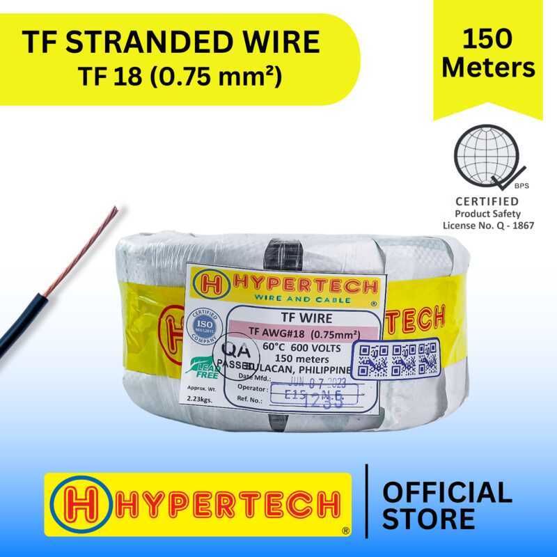 Hypertech TF Wire # 18 - 150Meters Single Pure Copper Electrical ...