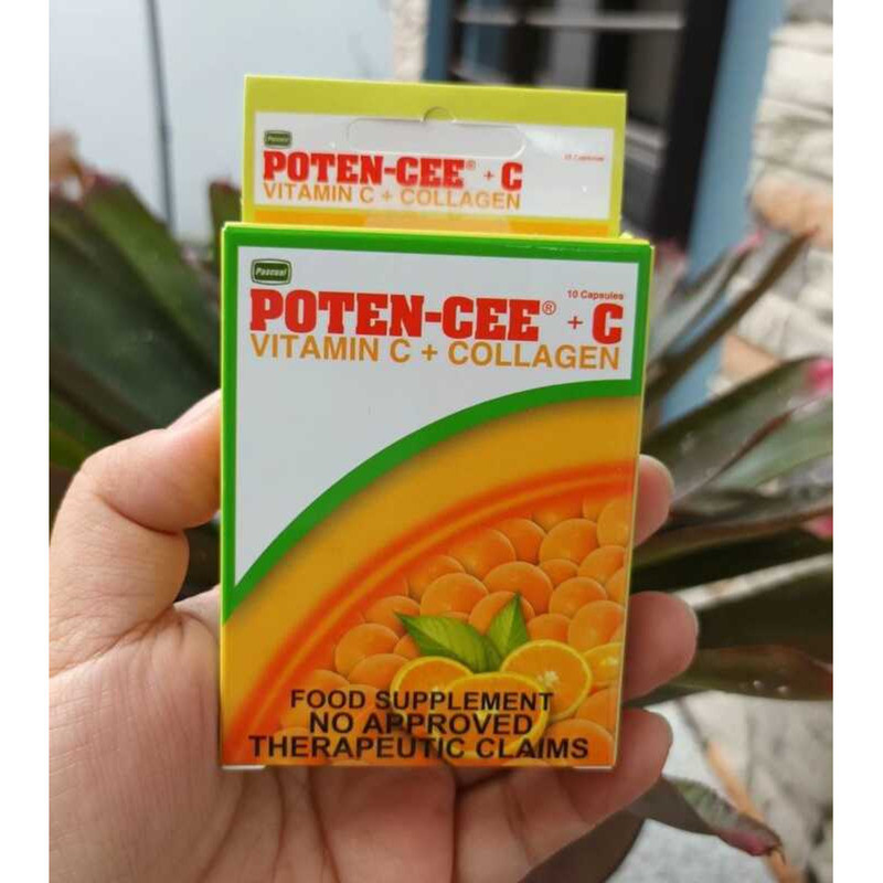 Poten-Cee + C Vitamin Collagen 10 Capsules 025 | Shopee Philippines