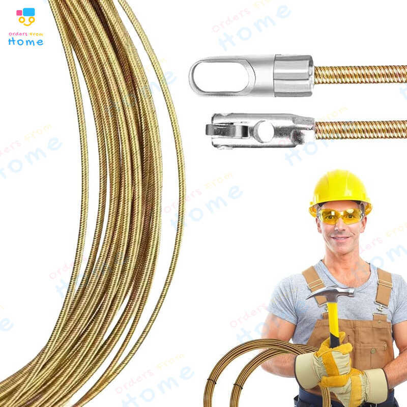 5-30M Electrician Conduit Ducting Cable Puller Pushing Steel Rope Line ...