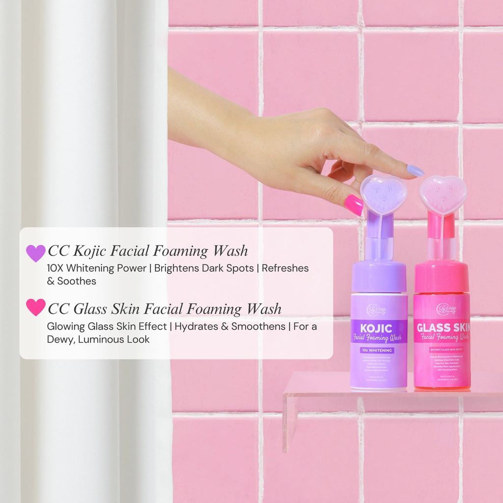 CC Glam & Beauty Glass Skin Foaming Facial Wash - Kojic Facial Wash for ...