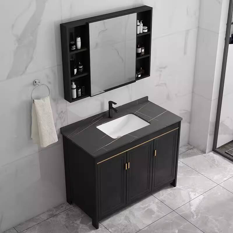 ☑♥ Modern Minimalist Rock Slab Wash Basin Cabinet Combination Bathroom ...
