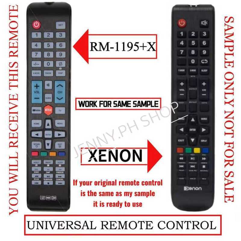 READY TO USE UNIVERSAL REMOTE for Xenon TV Basic Remote Control LE ...