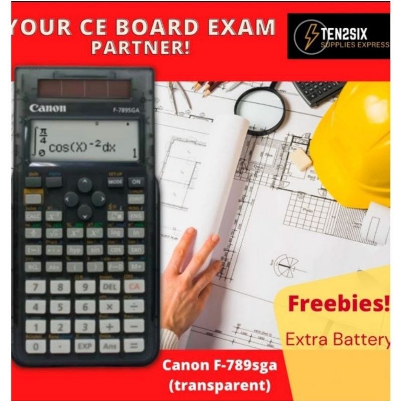 CANON F789SGA SCIENTIFIC CALCULATOR (Transparent) w/ 1yr warranty ...
