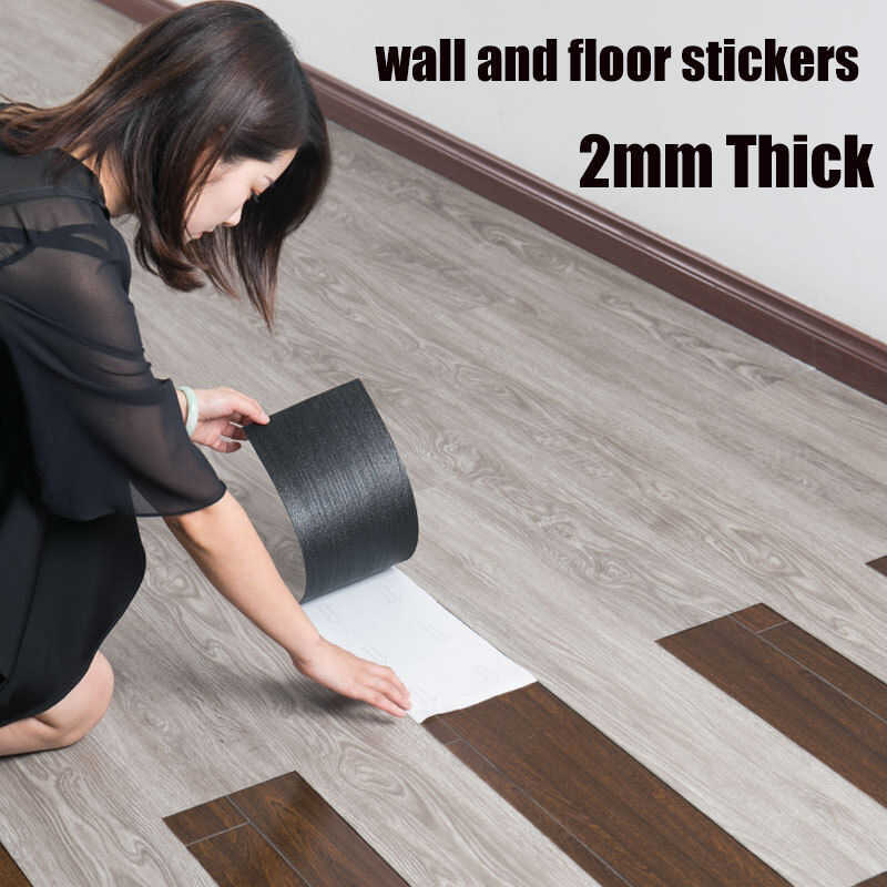 10 Pcs Floor Sticker Tiles Vinyl Flooring Tile Self Adhesive 2Mm Thick ...