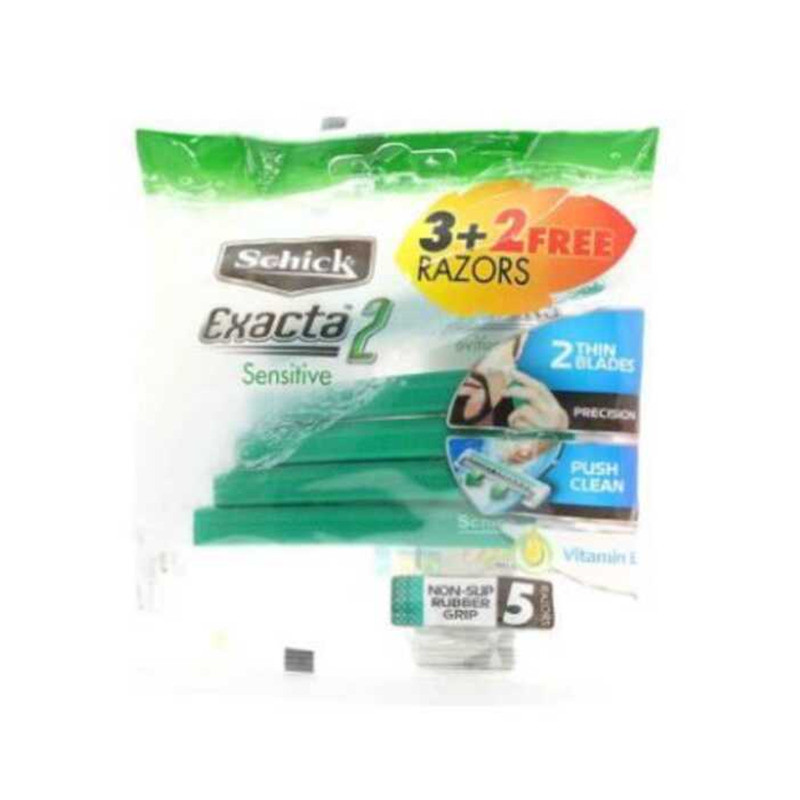SCHICK Exacta 3+2 Disposable 2 Blade Razor 9Bd | Shopee Philippines