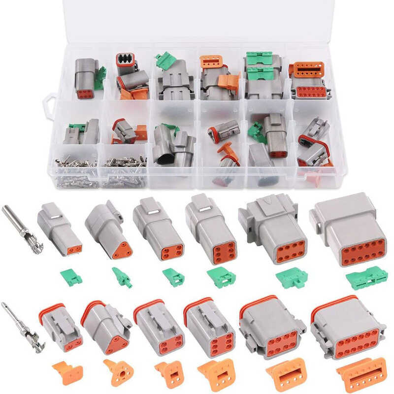 152PCS Boxed DT Series 2-12 Holes Car Connector/Male Female Waterproof ...