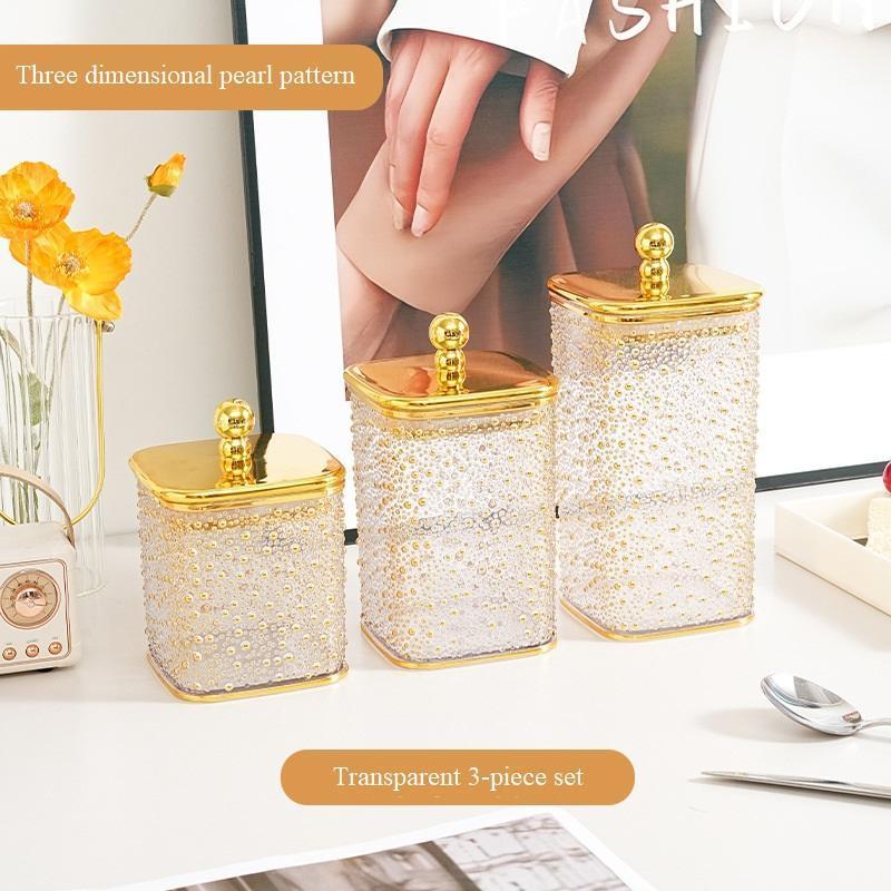 COSYPHI Airtight Container Square Storage Jar Grains Snacks sealed ...