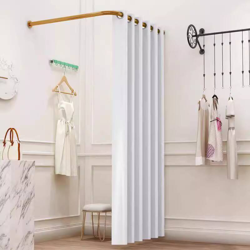 ☑♥ Shopping Mall Clothing Store L-Shaped Fitting Room Door Curtain ...