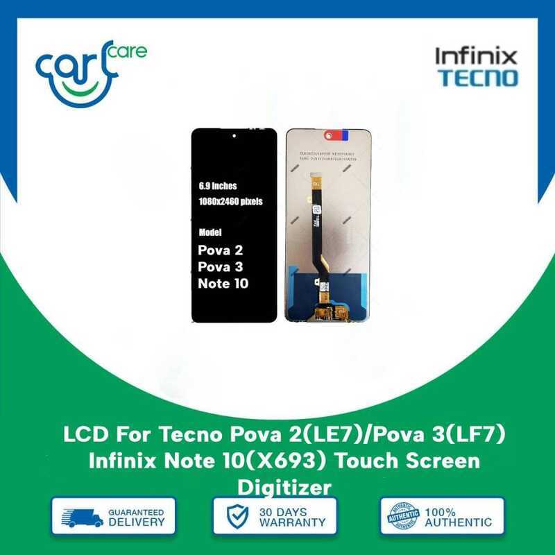 Original LCD For Tecno Pova 2 Le7 3 Lf7 Infinix Note 10 Display Touch ...