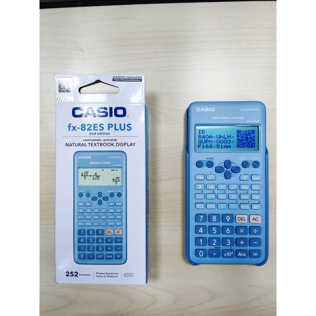 CASIO FX82ES PLUS 2ND EDITION SCIENTIFIC CALCULATOR BLUE COLOR ORIGINAL ...