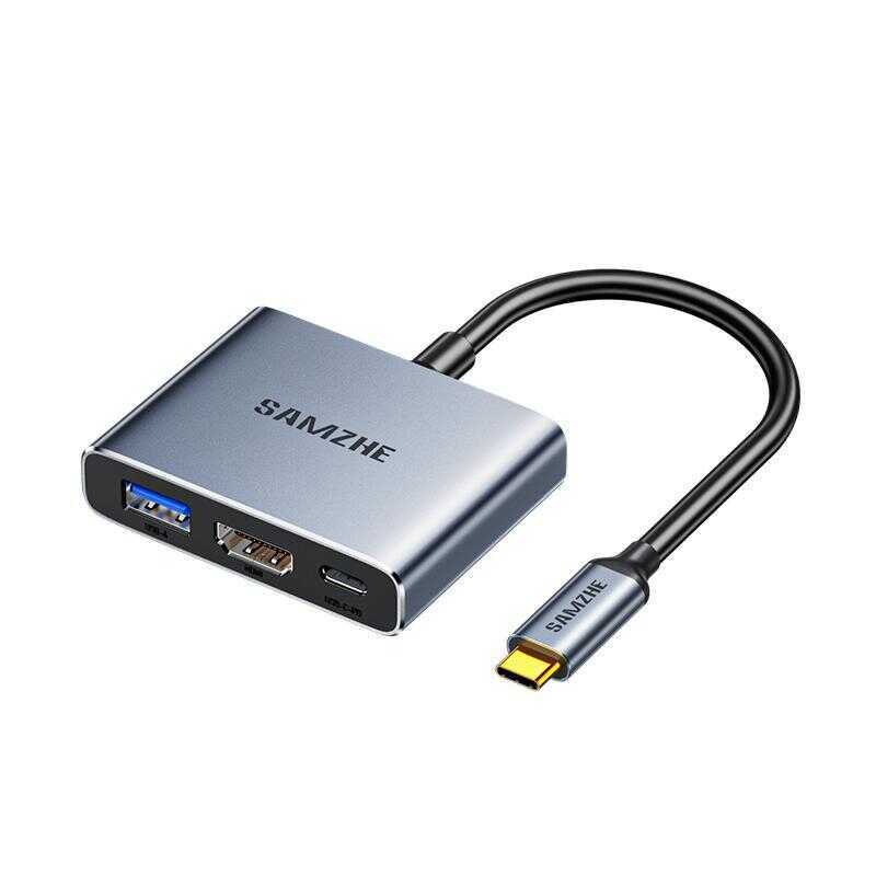 Samzhe | Type-C To HDMI Adapter USB Expansion Hub With Power Supply For ...