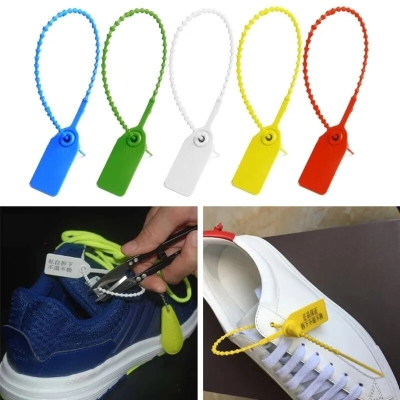 50pcs Plastic Tamper Seals Disposable Signage Numbered Security Tags ...