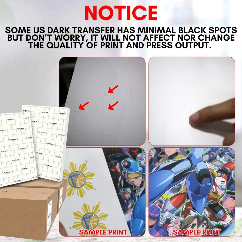 US 3G Dark Transfer Paper A4 Size - Using Pigment Ink (10 sheets ...
