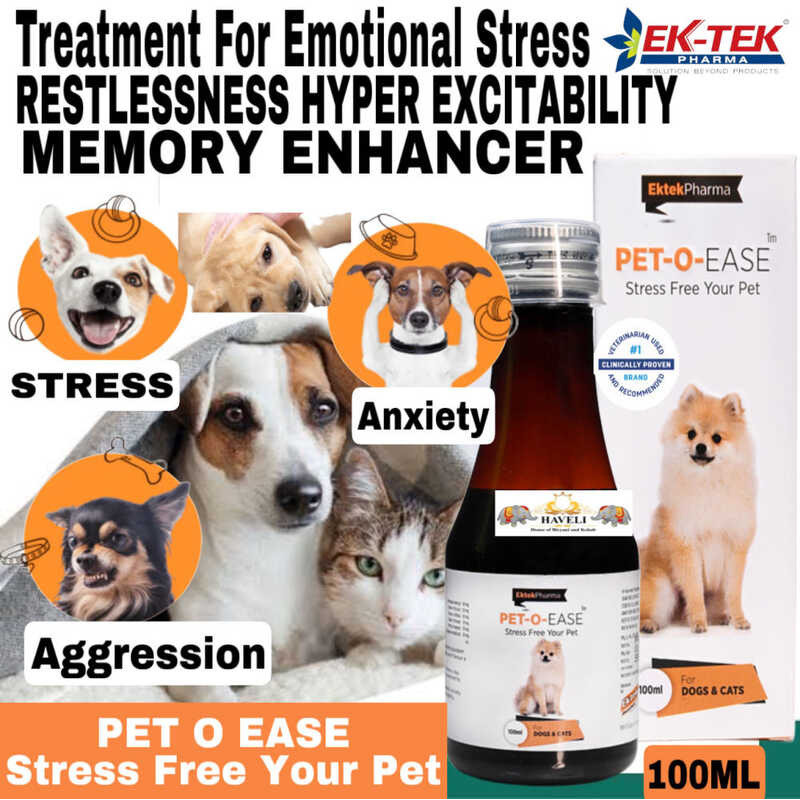 Ektek Pharma Pet O Ease Memory Enhancer Anxiety Stress For Dogs And ...