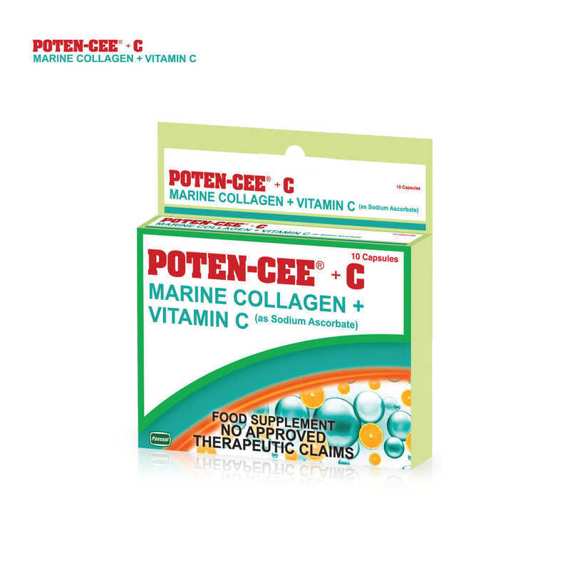 Poten-Cee+C MARINE Collagen+Vit C 10'S | Shopee Philippines
