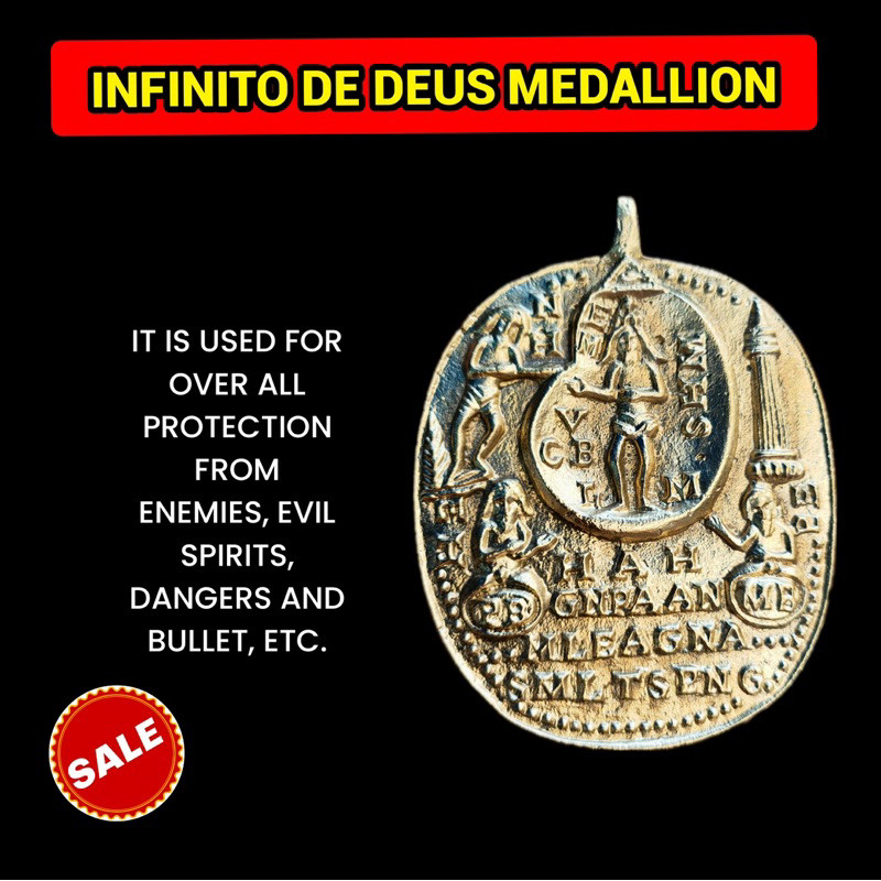 Infinito Dios Medallion Big with Oracion | Shopee Philippines