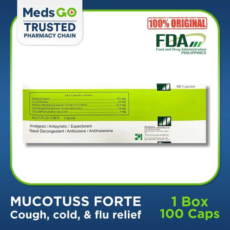 Mucotuss Forte Capsule - 1 Box 233 | Shopee Philippines
