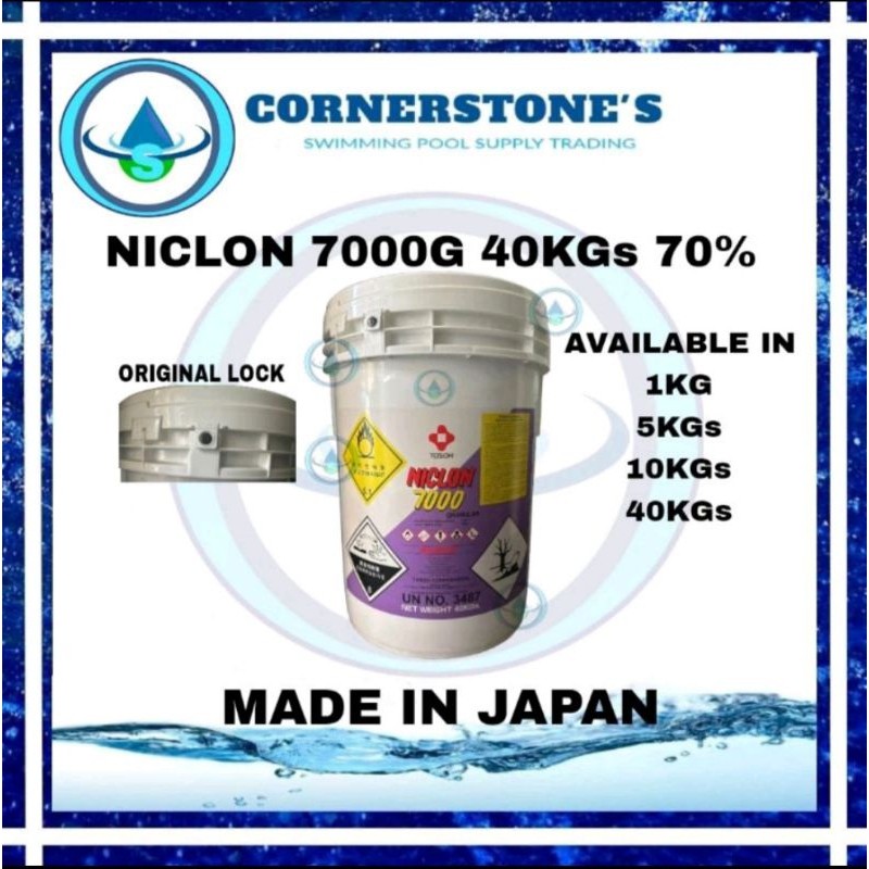 Calcium hypochlorite 70%-NICLON 7000 JAPAN(10kg). | Shopee Philippines