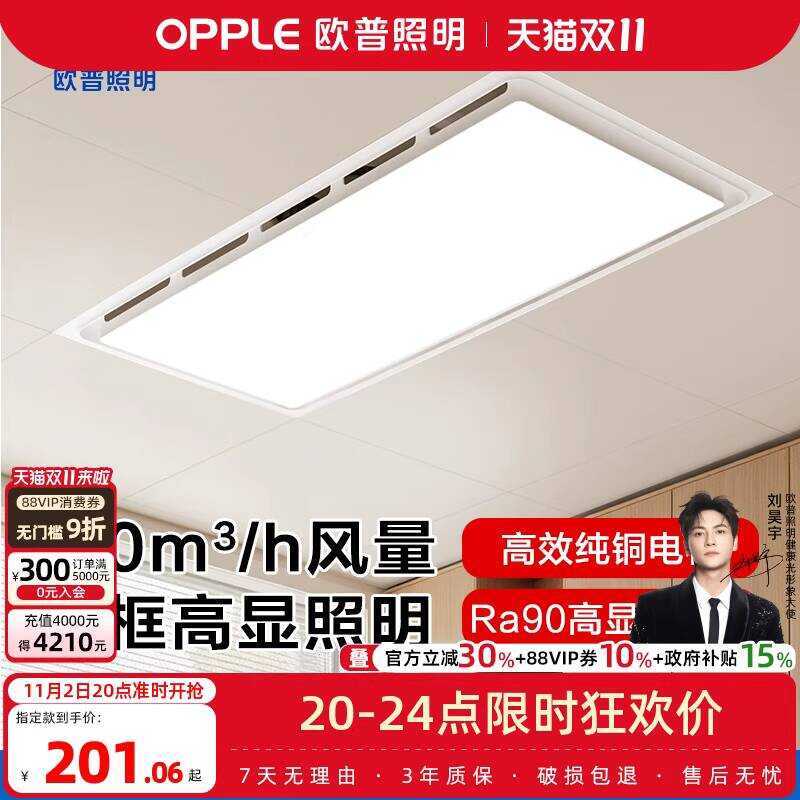 OPPLE LED Integrated Ceiling Panel Light Aluminum Recessed Kitchen ...