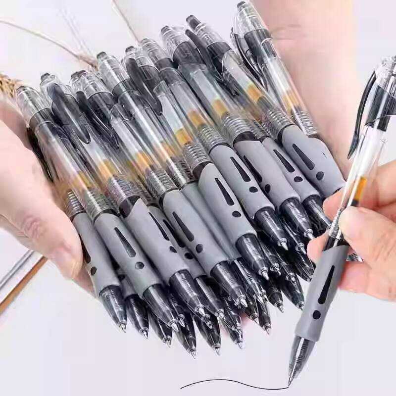 New Retractable Gel Carbon Signature 0.5mm Water Office Pen Refill ...
