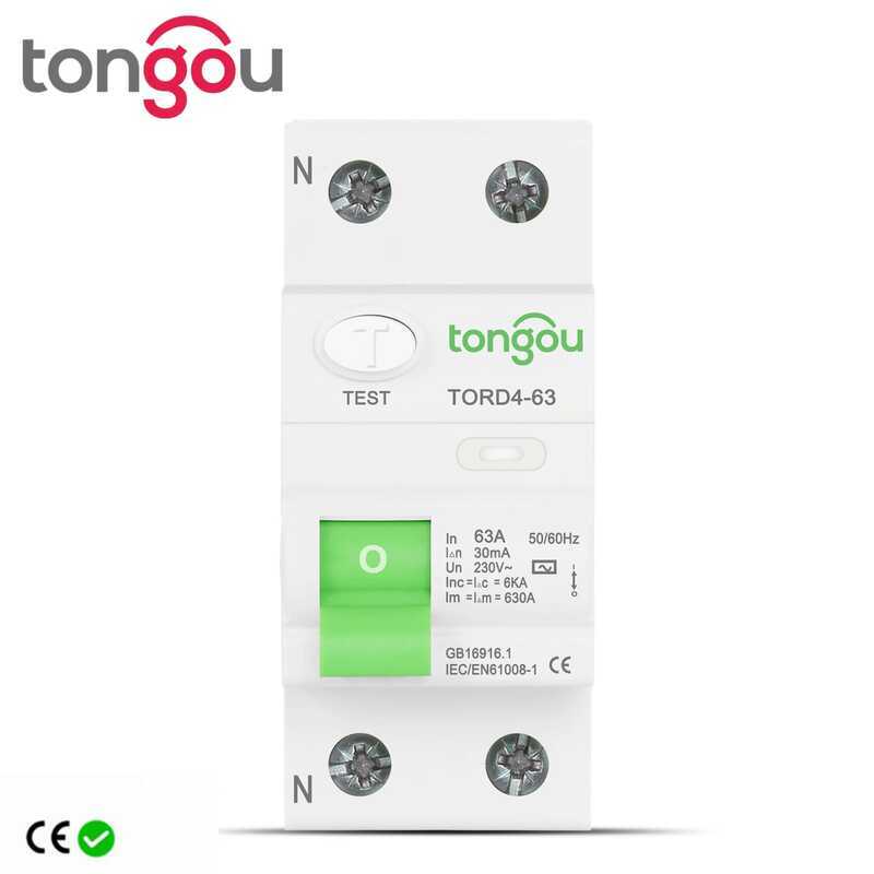 TONGOU AC Type RCCB Electromagnetic Residual Current Circuit Breaker AC ...