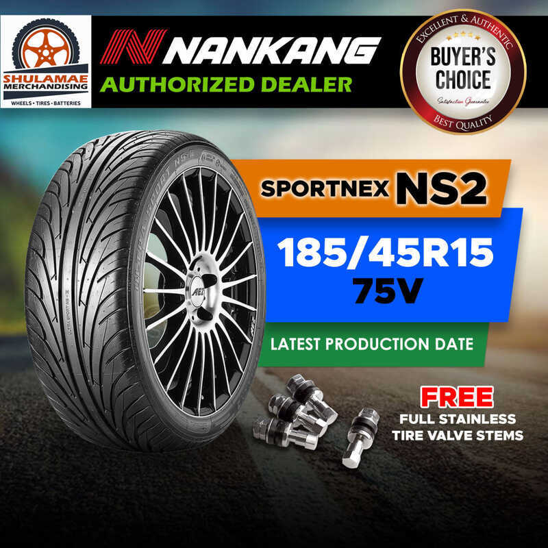 NANKANG 185/45 R15 - SPOREX Ns2 (Taiwan Made, With Free Stainless Tire ...