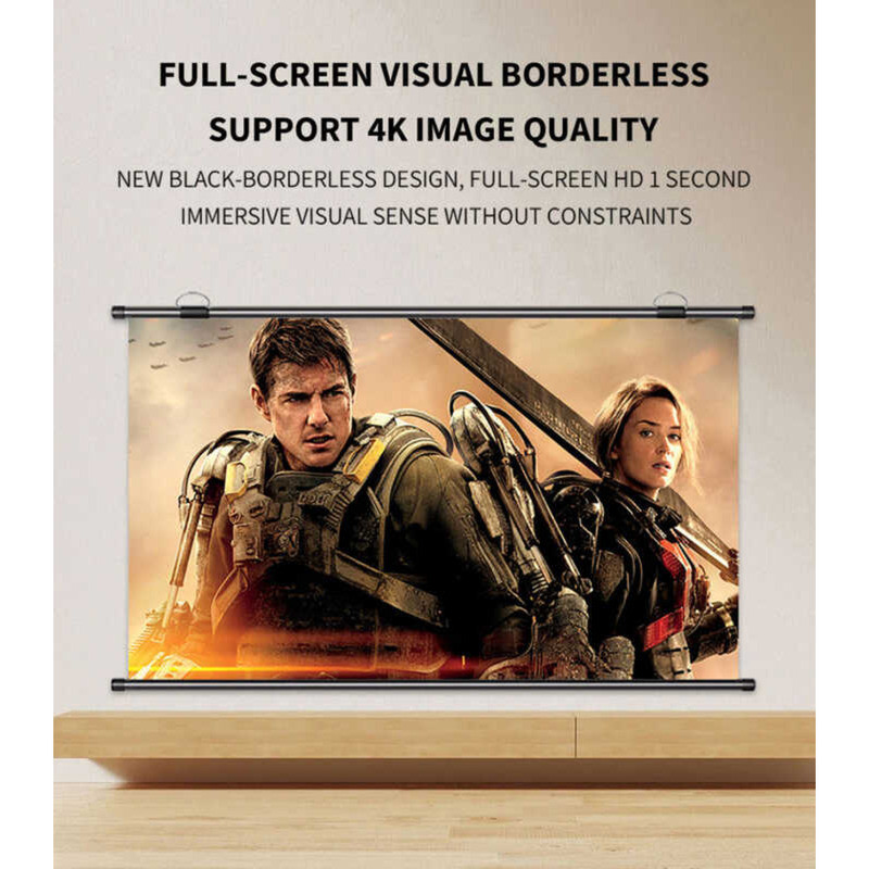 Of Aunfearless Sunlight8k HD Metal Anti-Light Projector Screen Pull ...
