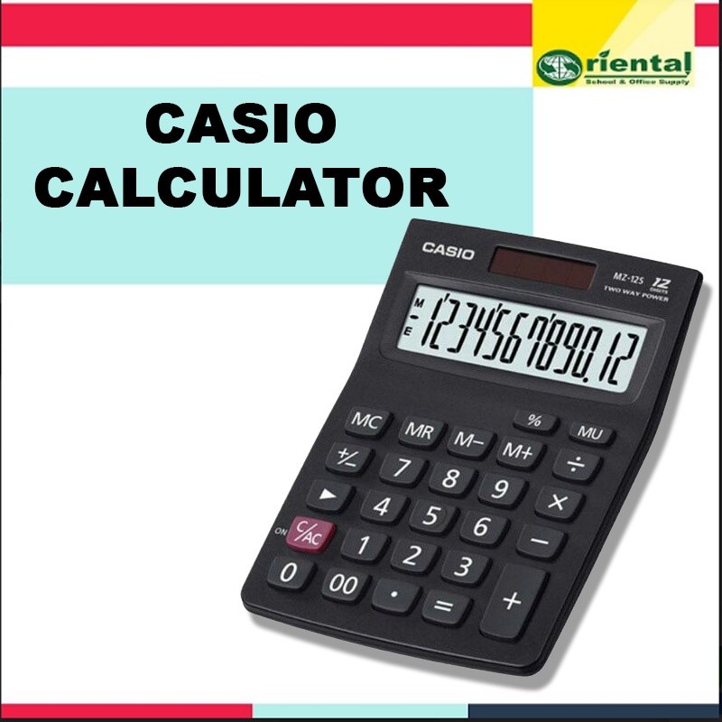 MZ-12S Casio Calculator - 12 Digits Math Calculation for Business and ...