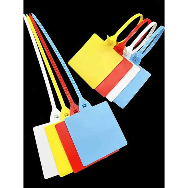 Extra Large Cable Tie Label Disposable Plastic Seal Warehouse Tagging ...