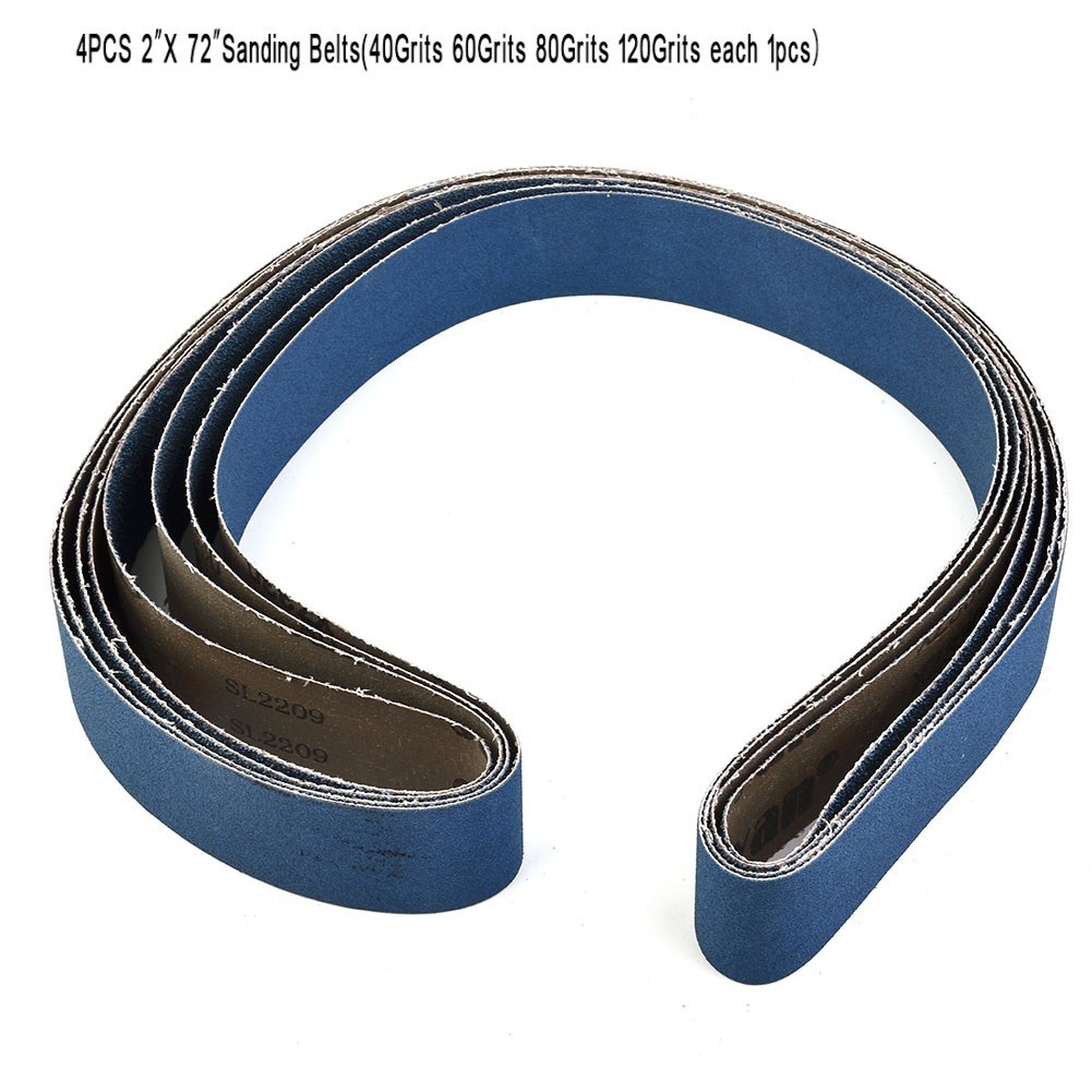 [COD] 4pcs 2"x 72" 40/60/80/120Girt Ceramic Sanding Belts Bands Coarse ...