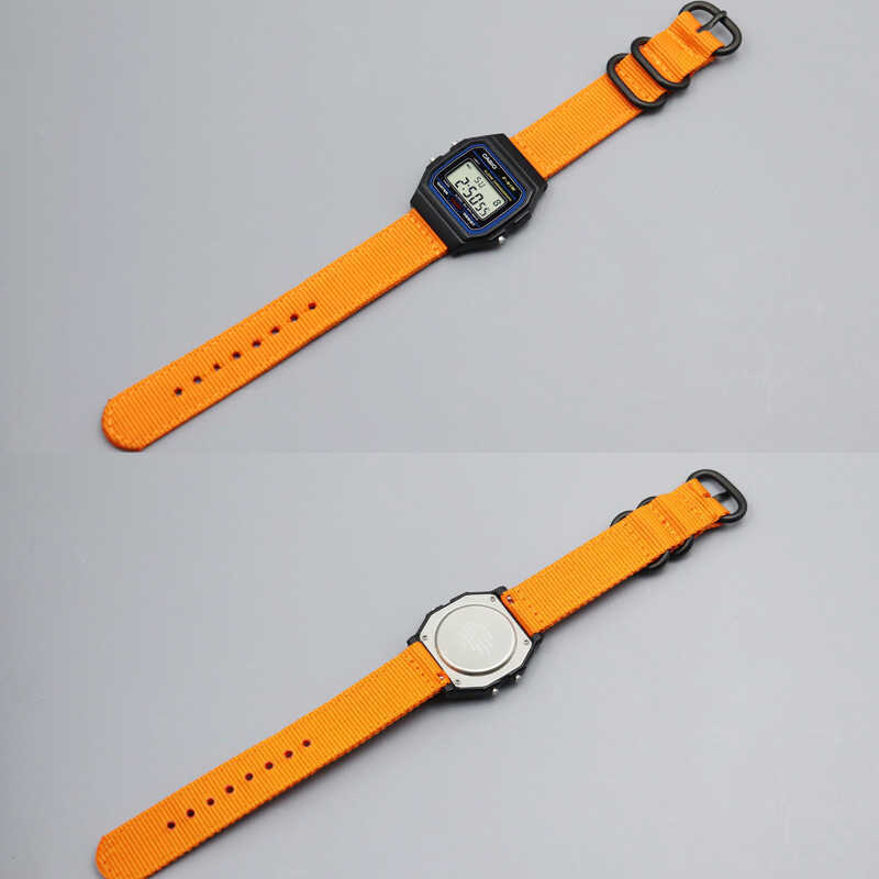 Substitute Casio Electronic Watch Strap Small Square Nylon Watch Strap ...