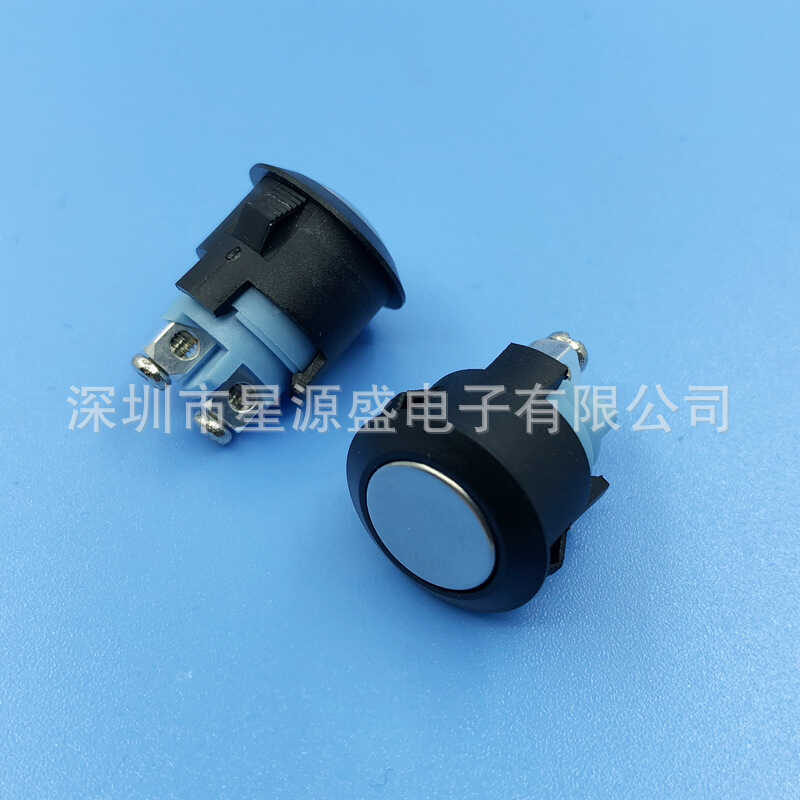 16mm Plastic Reset Screw Terminal Block Snap Button Doorbell Switch ...