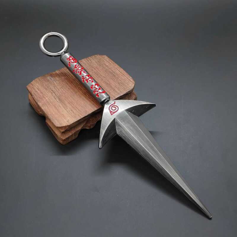 22cm Ninja Shuriken Model Anime Inspired Flying Thunder God Asuma Style ...