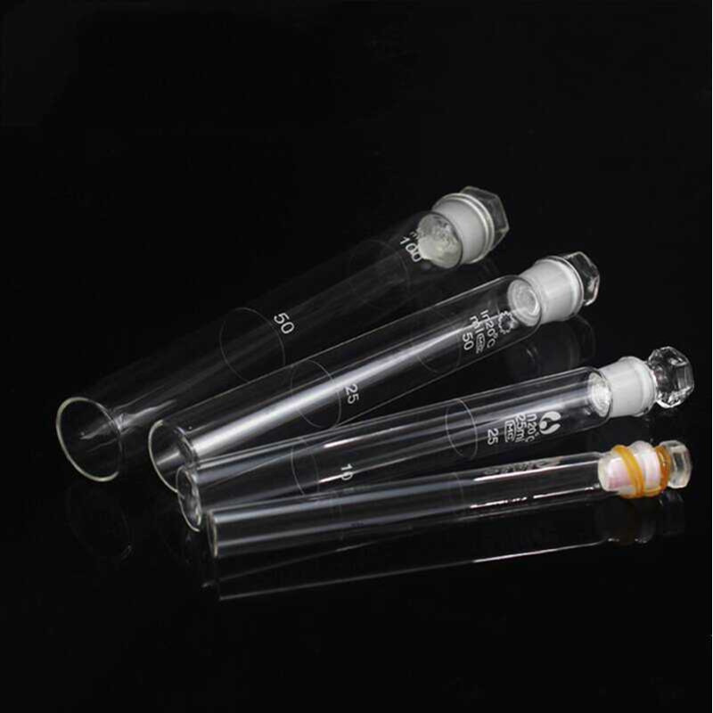Glass and Scale, Nessler 10 25 50 100ml, Set of 12 Boxed Flat Bottom ...