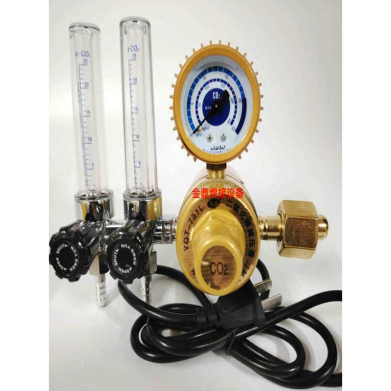 Carbon Dioxide Cylinder Reducing Valve Double Tube Meter Flow Shielded ...