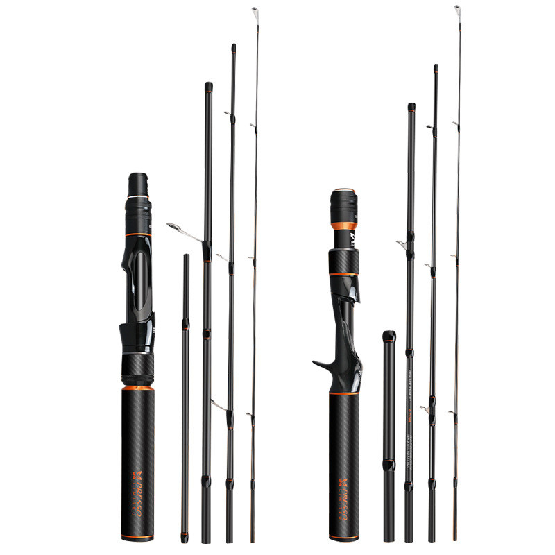 HASDA Butterfly 4+1 Sections Portable Fishing Rod Travel Spinning Rod 1 ...