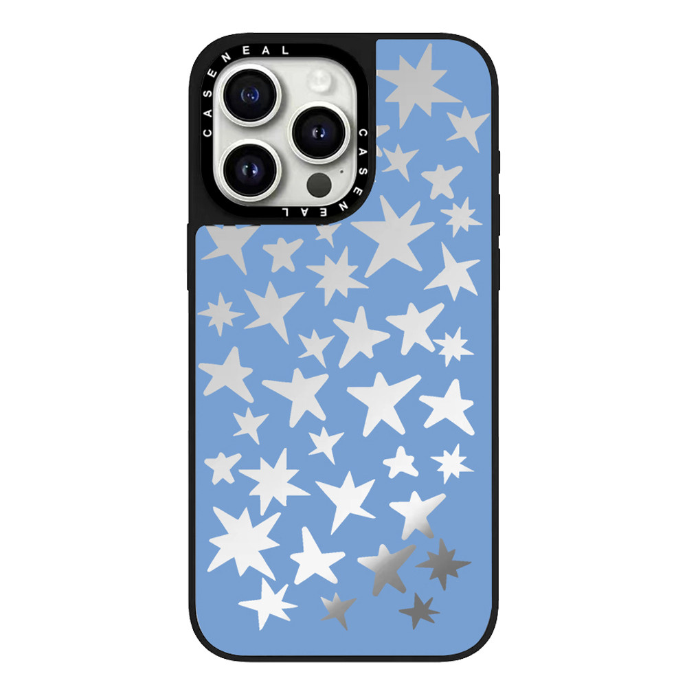 CASENEAL Graffiti star pentagram green blue mirror face Phone Case For ...