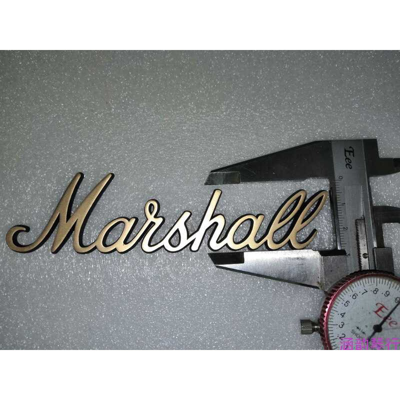 Original authentic gold MARSHALL logo Marshall nameplate STANMORE horse ...