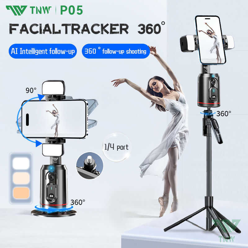 TNW P05 Face Tracking Phone selfie stick intelligent 360°rotation ...