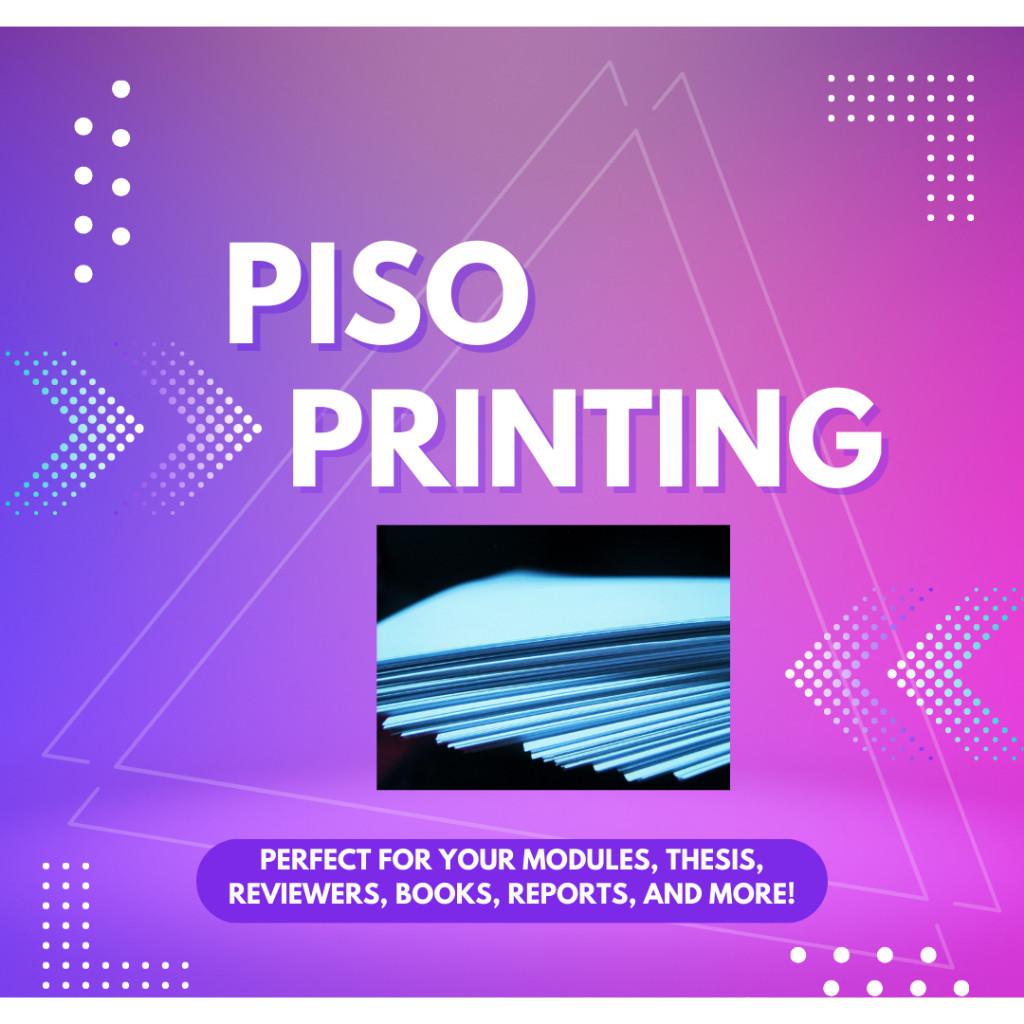 PISO PRINTING I NO MINIMUM ORDER I SHIP AGAD | Shopee Philippines
