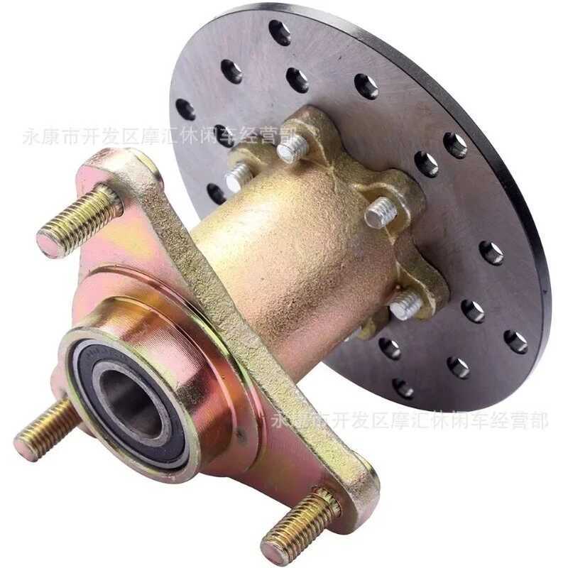 Front 15Mm 4*M8 Stud Brake Wheel Hub & Pad For 50Cc 110Cc ATV 6 7 8 ...